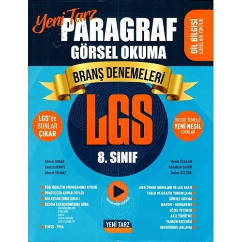 8.SINIF YENİ TARZ DENEME PARAGRAF GÖR.- 2024-25 - İŞLER KONYA